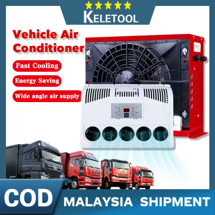 Aircond Vehicle Electric AC Bus 12v/24v Truck Lorry Vehicles Excavators ...