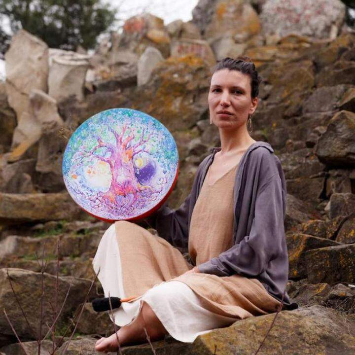 Shaman Drum Love Tree Shaman Drum Percussion Instruments สำหรับผู้ใหญ่ ...