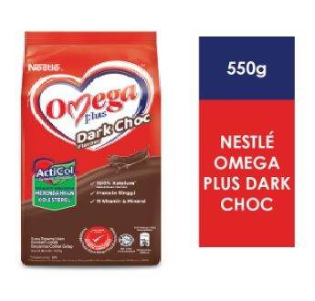 Nestle Omega Plus Dark Chocolate Milk Powder (550g) | Lazada