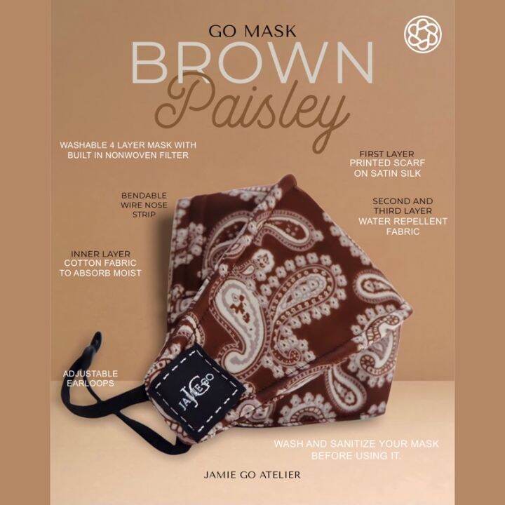 Brown Paisley by Jamie Go Atelier | Lazada PH