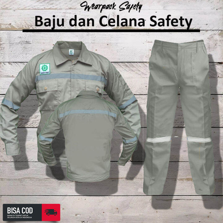 Baju Wearpack Safety Setelan Coklat Susu dan Celana Coksu Seragam ...