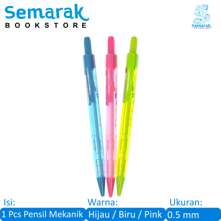 Faber Castell Tri Click Mechanical Pencil Pensil Mekanik Grip Segitiga ...