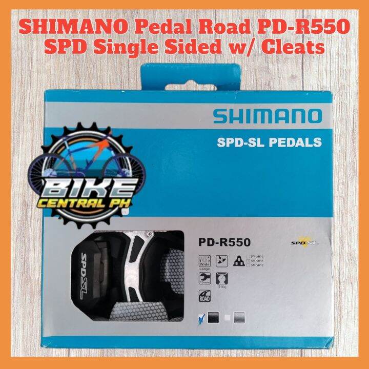 SHIMANO PEDAL ROAD PD-R550 SPD-SL SINGLE SIDED W/CLEATS | Lazada PH