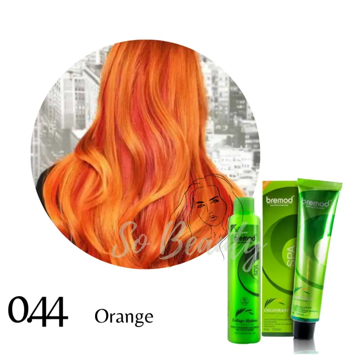 Orange BREMOD Hair Color and Oxidizing Set 100ml With Freebie (0.44 ...