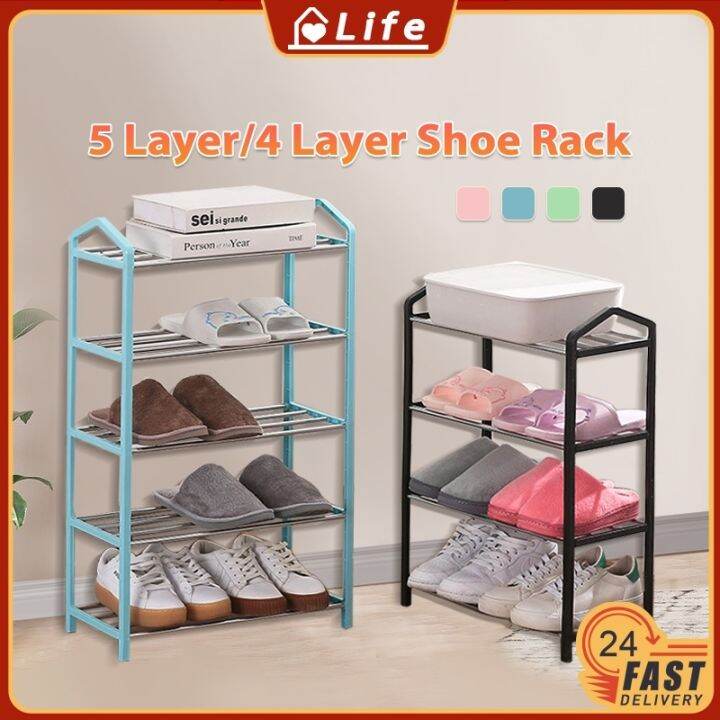 5 Layer Storage Rack Layer Organizer 5 Layer Stackable Shoes Rack ...