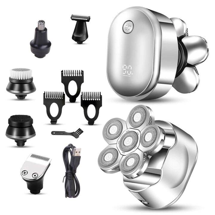 [HOT SELL]Multifunctional Bald Head Shaver 6 in 1 Electric Razor Head ...