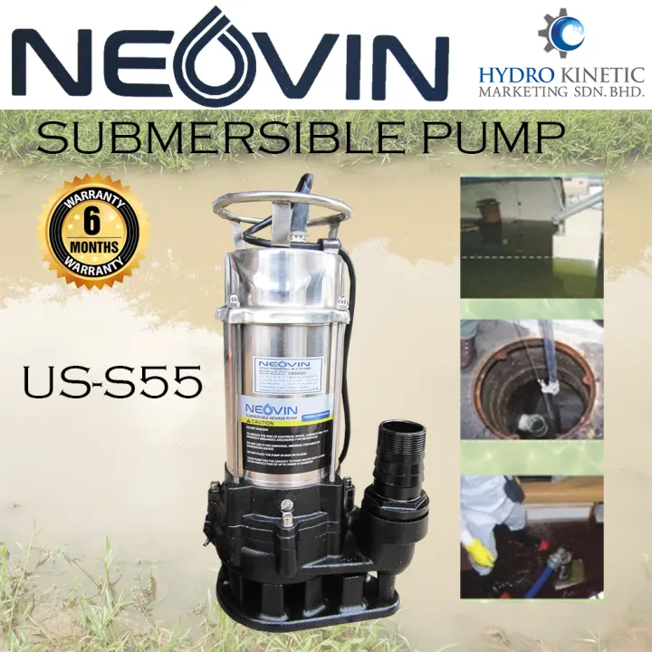 NEOVIN US-S55 SUBMERSIBLE SEWAGE PUMP | Lazada