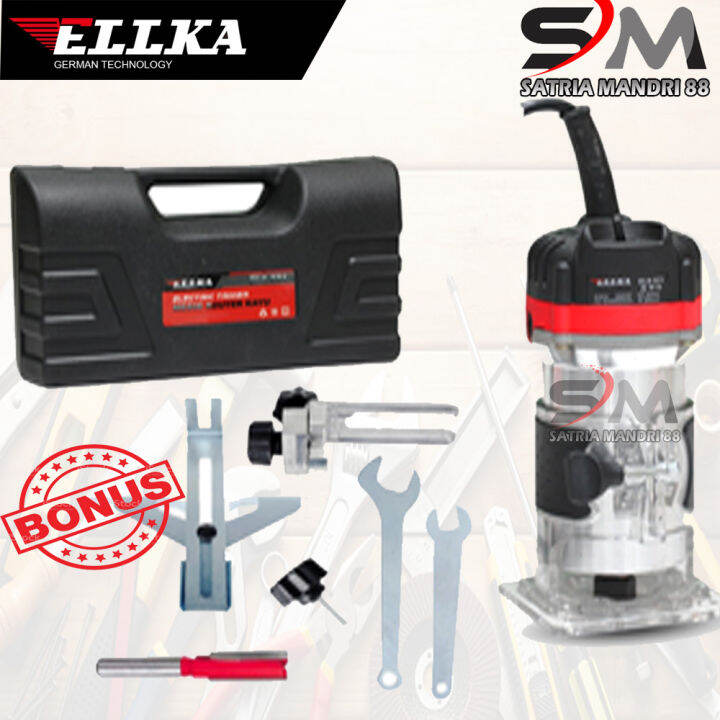 ELLKA Mesin Trimer Kayu Trimmer Profil Router Mesin Ukir Kayu, Triplek ...