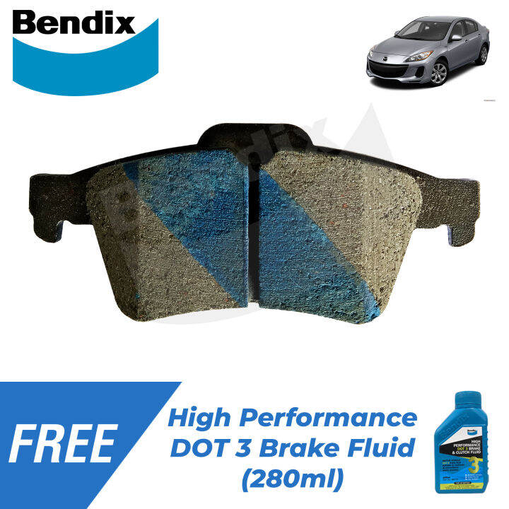 Bendix Brake Pads GCT DB1665 Rear Set for Mazda 3 2.0 2004-2005 | Lazada PH