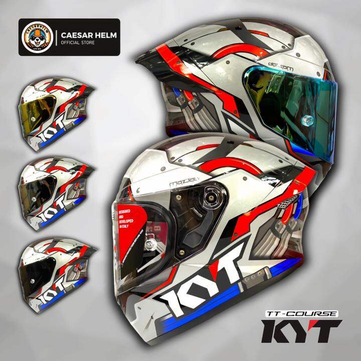 KYT TT-COURSE RATTHAPARK SPACE MONKEY - PAKET GANTENG - HELM FULLFACE ...