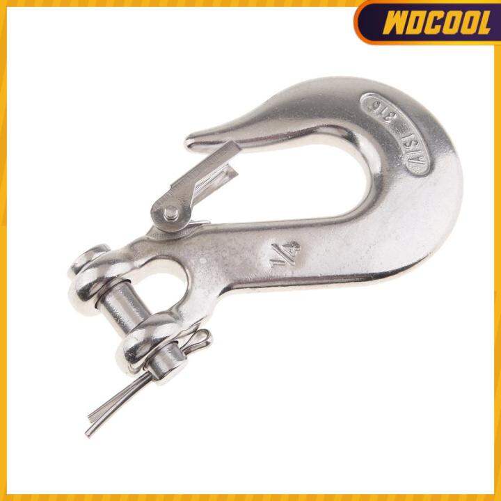 WDCOOL Marine 316 Stainless Steel Trailer Safety Chain Latch Clevis ...