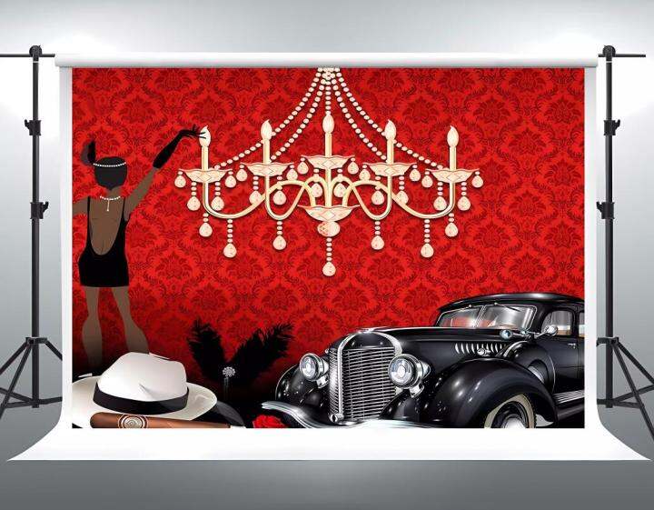 Roaring 20's Party Backdrop 7x5ft Harlem Nights Backdrop for Dance ...