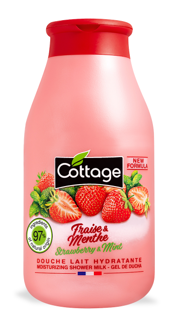COTTAGE "Strawberry & Mint" Moisturizing & Nourishing Body Wash (250ml ...