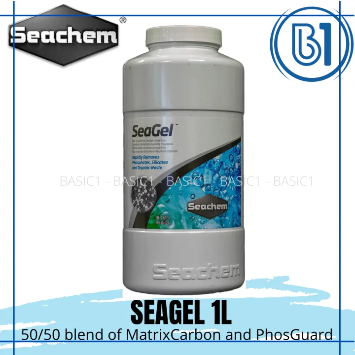 Seachem Seagel 1Liter ( Removes phosphate, silicate, organics, metals ...