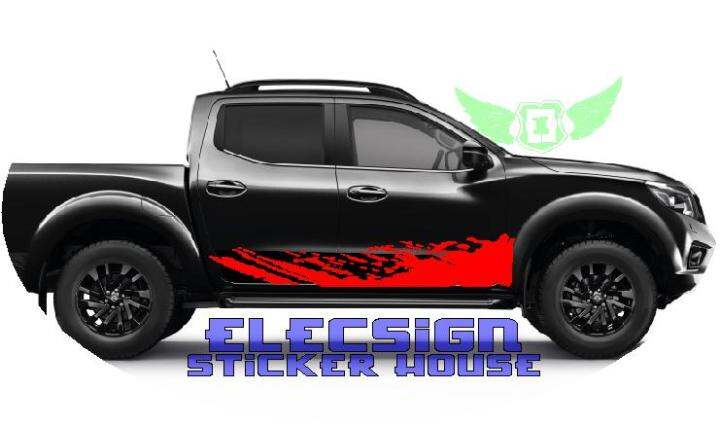 Nissan Navara Door Mud Splash Design Decal Sticker | Lazada