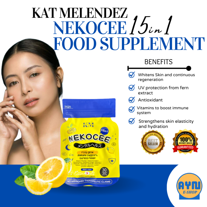 Nekocee by Kath Melendez/ 500mg x 30 Capsules / Rosy Glow, Immune ...