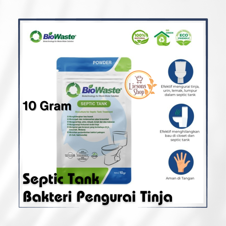 Bio Waste Septic Tank Bakteri Pengurai Limbah 10 gram | Lazada Indonesia
