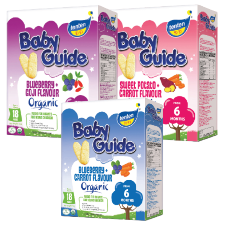 TenTen Baby Guide Rice Rusks Puff 6month+ | Lazada