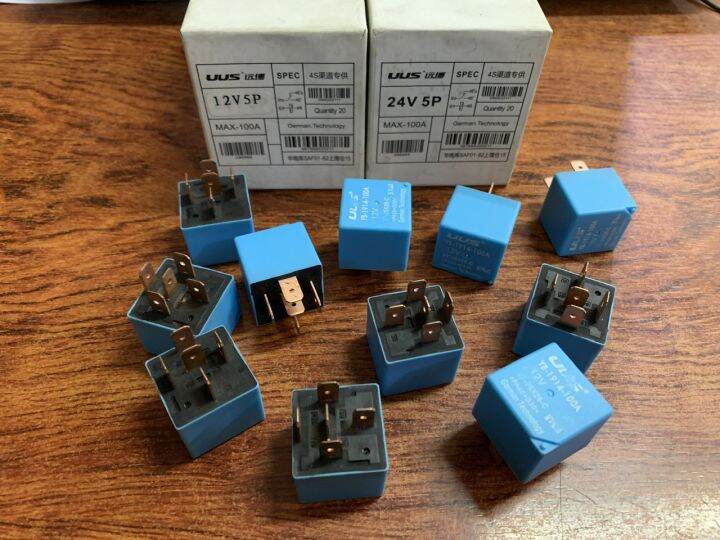 RELAY (ROLE) 5 chân Vuông 12V-24V (100A) Loại Xịn Hàng Đài Loan UUS Bắt ...