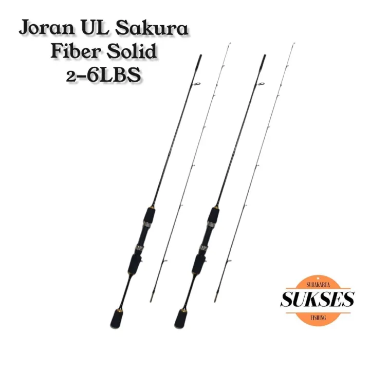 Joran ultralight UL Ajiro sakura 2-6lb fiber solid kuat max 5kg up | Lazada Indonesia