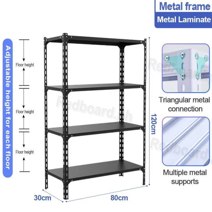 Shelves 4 Tiers 5 Layers Steel Shelf Metal Rack Cold-rolled Steel Layer ...