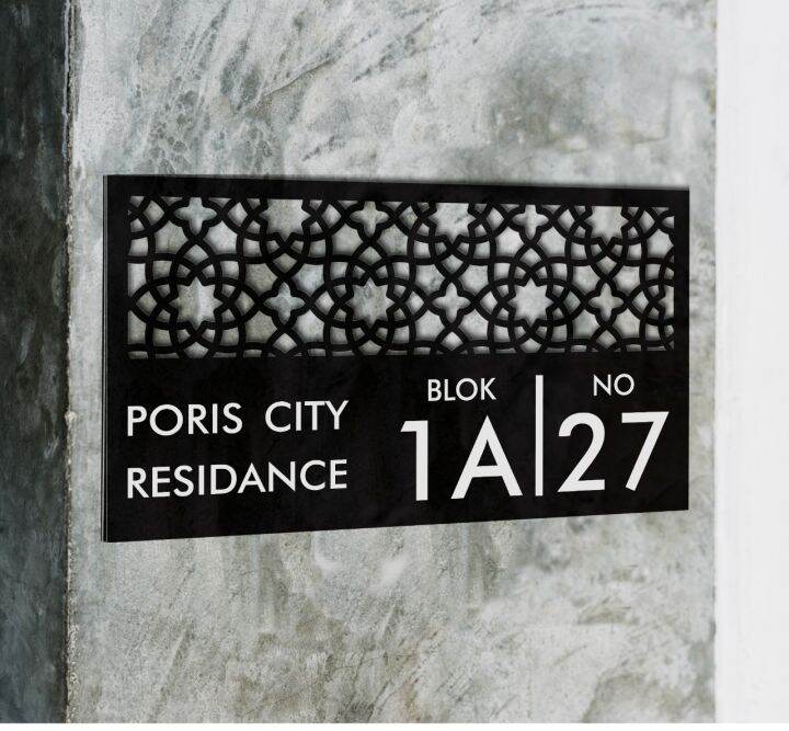 Nomor Rumah Akrilik Custom Aesthetic | Sign No Rumah Painted | Dekorasi ...
