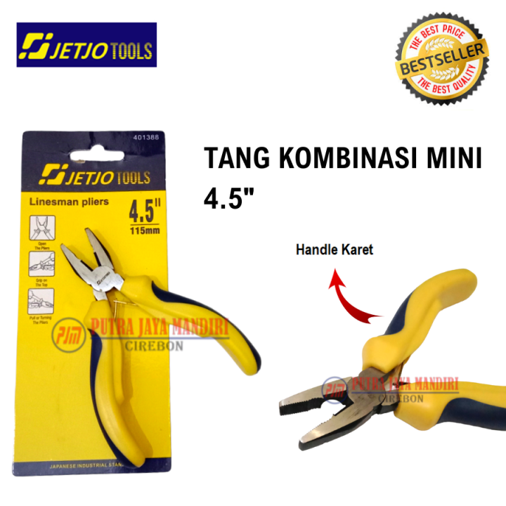 Jetjo Tools Tang Kombinasi Mini 4.5" - Linesmean Pliers 4.5 Inch ...