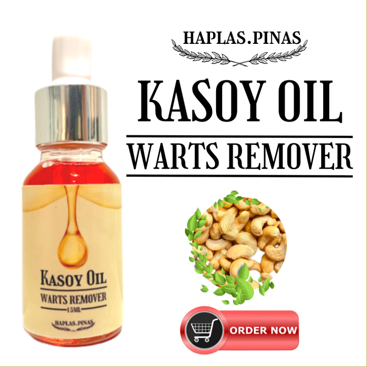 ⚡ [Haplas Pinas] Pure Natural ORIGINAL Kasoy Oil 15ml Warts Remover ...