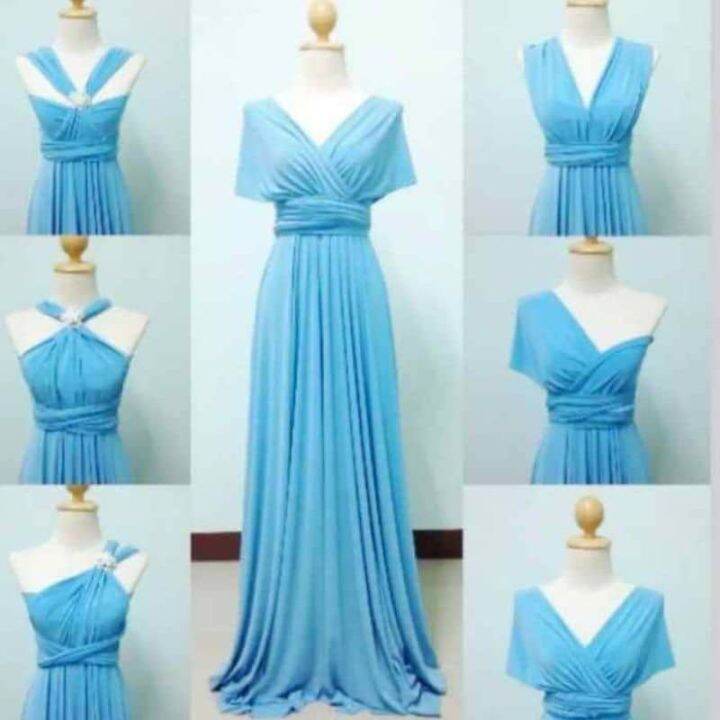 Infinity Dress With Tube Sky Blue | Lazada PH