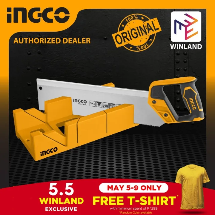 INGCO Original Miter Box Mitre and Back Saw Lagari SET HMBS3008 ...