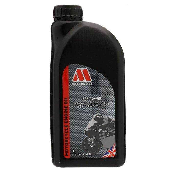 MILLERS OILS ZFS 10W50 Motorcycle Engine Oil 1 LITER Motorsport Racing ...