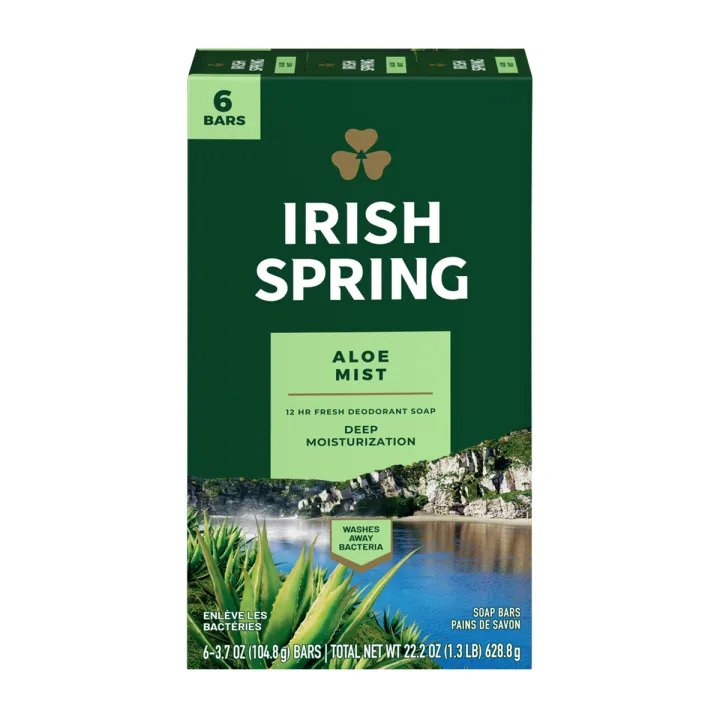 Irish Spring Deodorant Bar Soap, Aloe Mist, 6 bars | Lazada PH