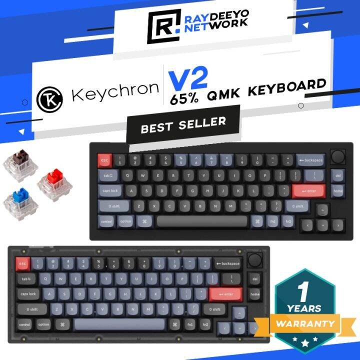 Keychron V2 / Keychron V2 Knob / Barebone QMK Custom RGB Mechanical ...