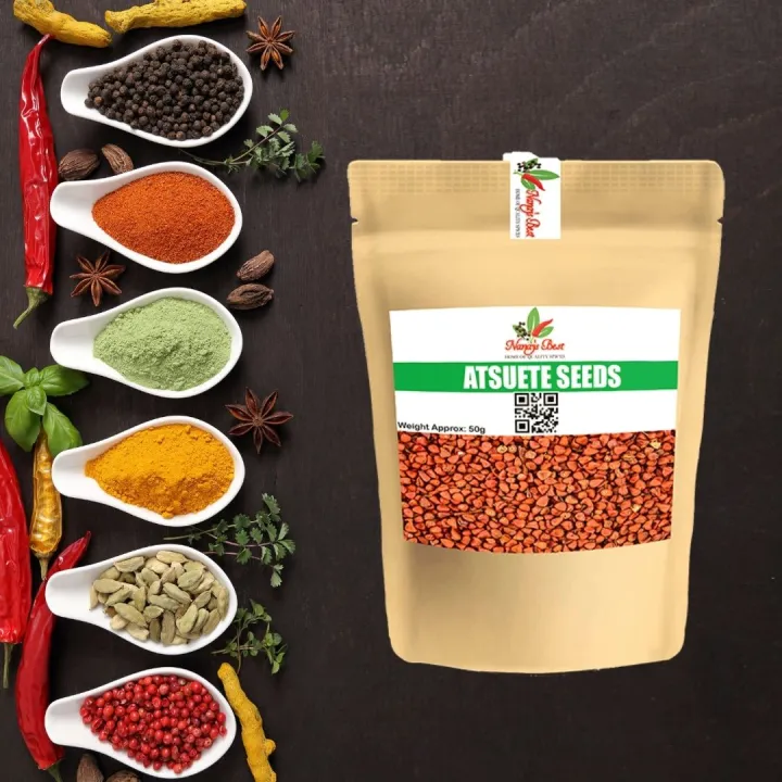 NanaysBest Atsuete Whole Annatto Seeds 50Grams Atsuete Seeds | Lazada PH