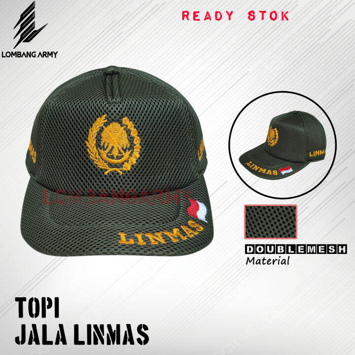 Topi Linmas Jala Topi Jaring Linmas | Lazada Indonesia