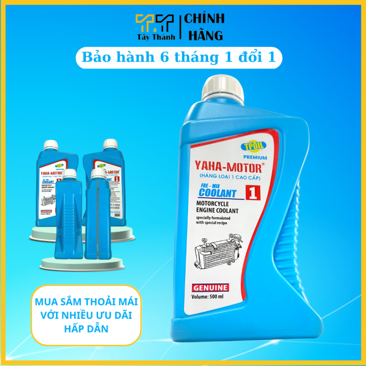 Nước làm mát động cơ ô tô,xe máy YAHA-MOTOR cao cấp chai 500ml, Dung ...