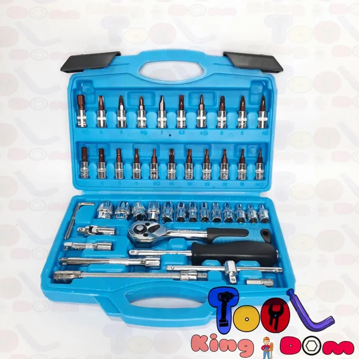 FLYMAN ORIGINAL 46 Pcs. SOCKET WRENCH SET 1/4" | Lazada PH