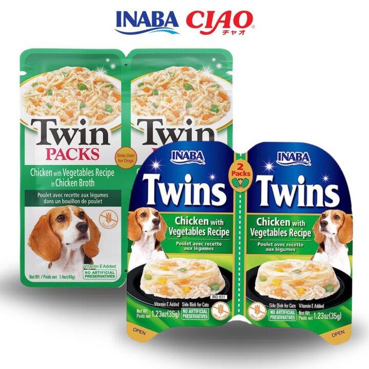 Inaba Twin Packs Chicken with Vegetables/Beef/Tuna/Salmon in Broth ...