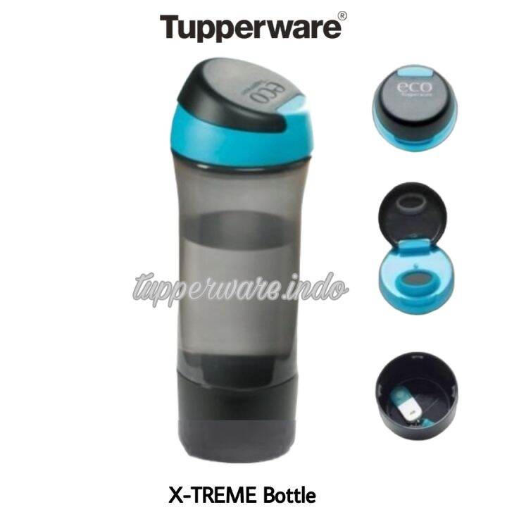 Tupperware Xtreme Bottle black x-treme eco botol extreme ekstrem wadah ...