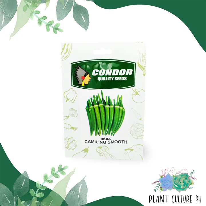 Condor Seeds Okra Camiling Smooth 7g by Plant Culture PH | Lazada PH
