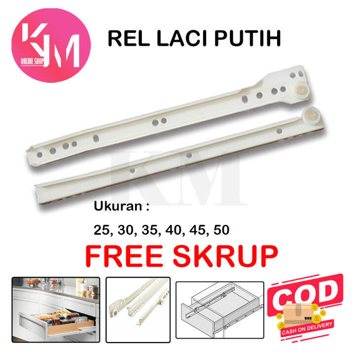 Rel Laci Lenaga By Huben 30 cm 4 set (8 pcs). Biasa Roda Singel Track ...
