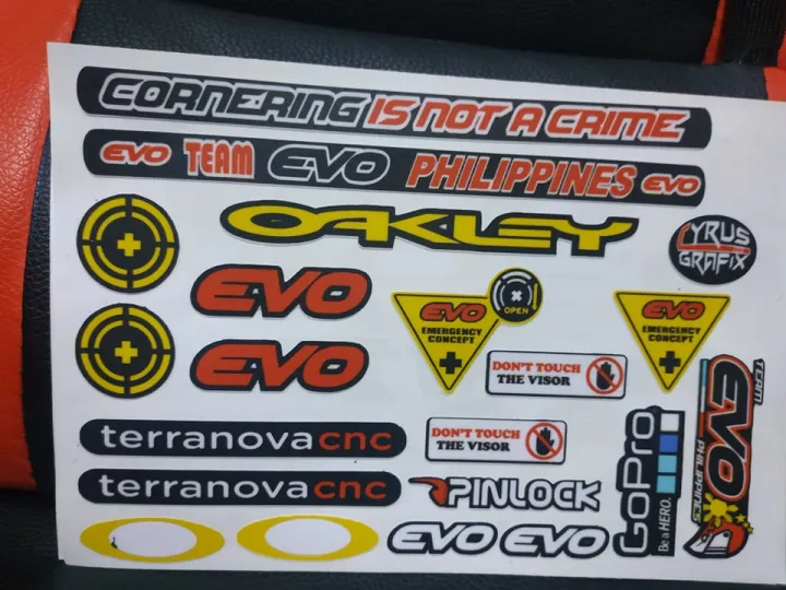 EVO VISOR HELMET STICKER | Lazada PH