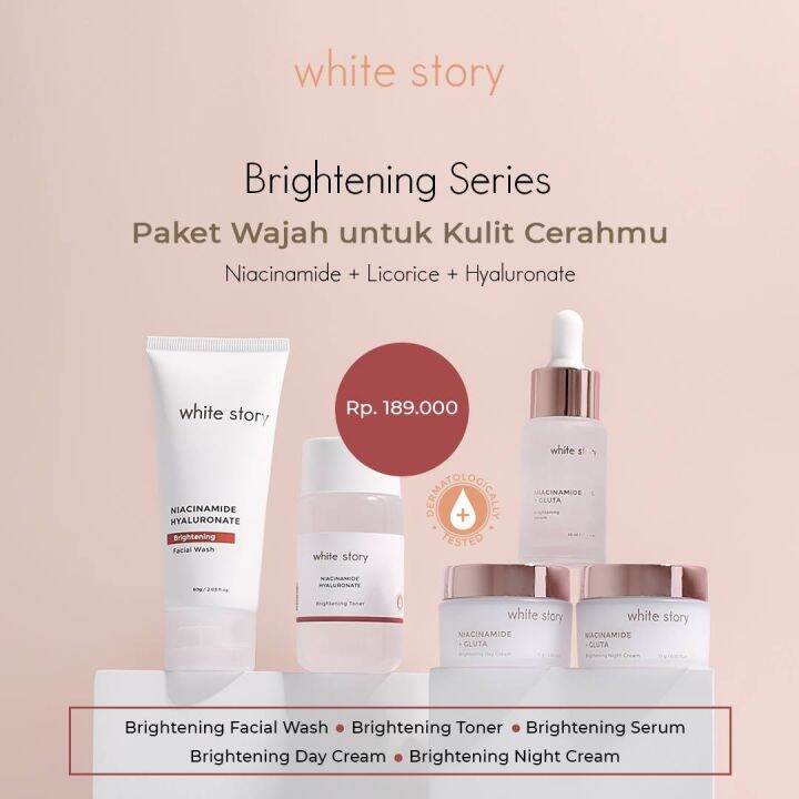 [BPOM] WHITESTORY White Story Brightening Series Paket Wajah ...