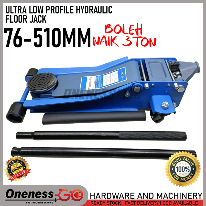 ULTRA LOW PROFILE HYDRAULIC FLOOR JACK - 76-510MM FLOOR JACK UNTUK ...