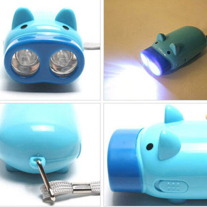 Dragone NYABOR Hand Pressing Power 2 LED Pig Flash Light Flashlight ...