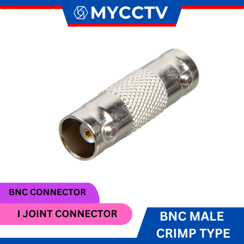 HIKVISION CCTV Connector BNC Female To Female Joint Adapter Straight I Joint Connector RG59 RG6 ...