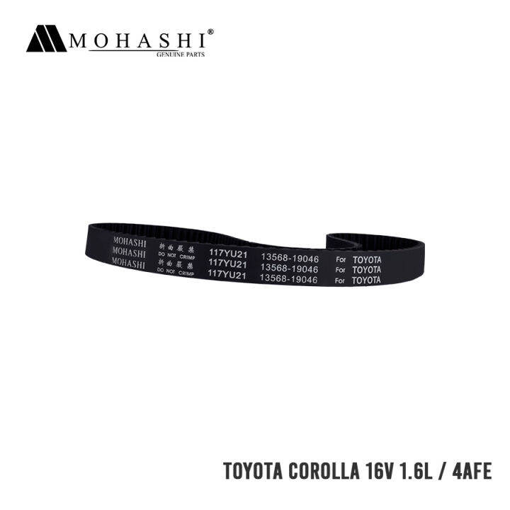 TOYOTA COROLLA 16V 1.6L 4AFE MOHASHI TIMING BELT 117 TEETH 117YU21 ...