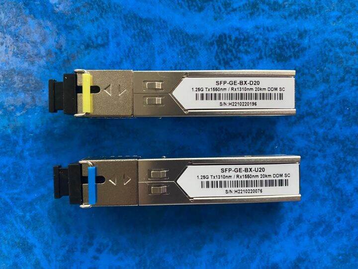 SFP Module 1 PAIR SC Single mode single core fiber SFP optical module ...