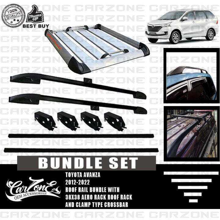 Toyota Avanza 2012-2022 Aluminum Aero Rack 38x38 Roof Rack / Roofrack ...