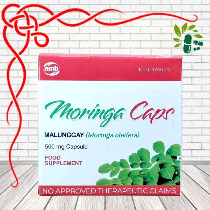 MORINGA CAPS (Malunggay moringa oleifera) 100 Capsules | Lazada PH